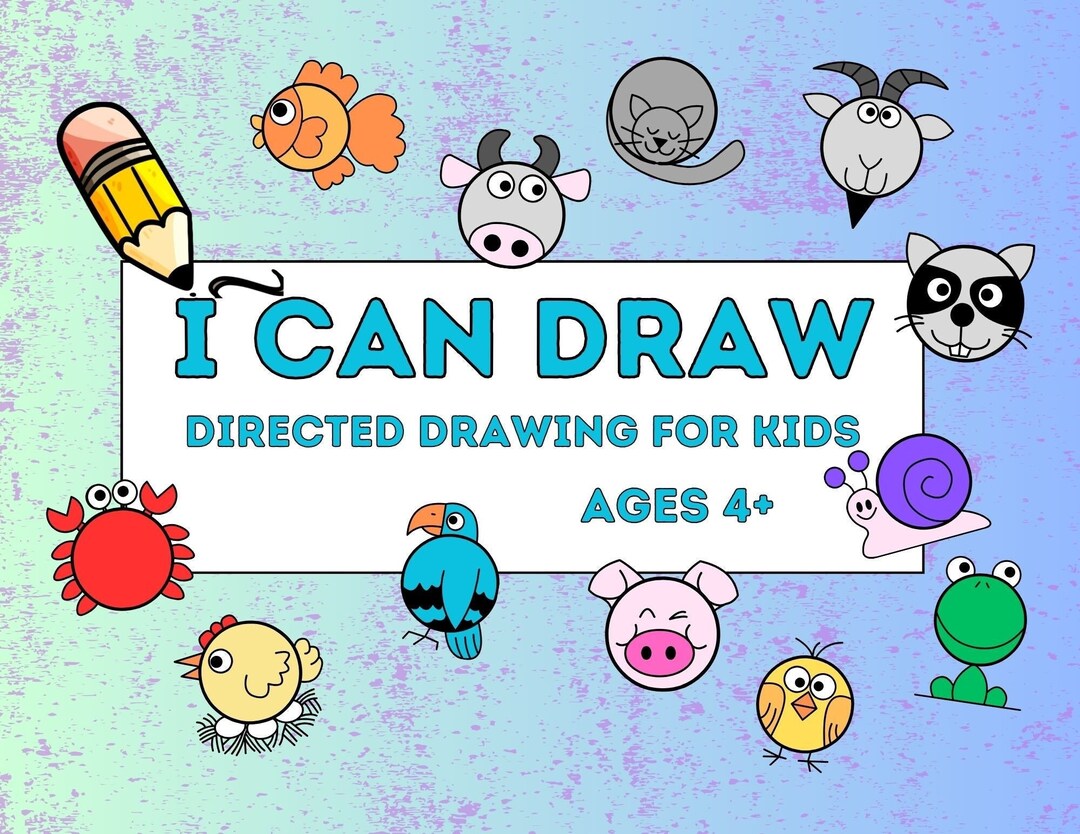 Drawing Activity Printable Pages for Kids, Directed Drawing for Kids ...
