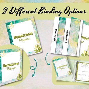 Homeschool Planner Printable | Homeschool Binder | Undated | Green ...