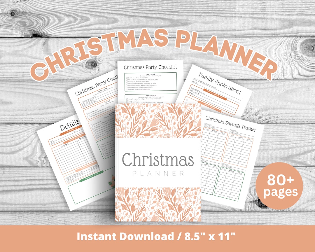 Christmas Planner Printable Christmas Party Planner Printable Holiday ...