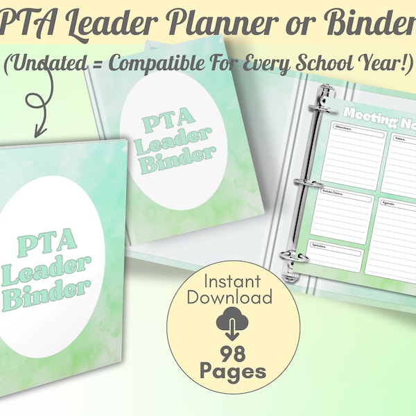 Pta President Binder - Etsy