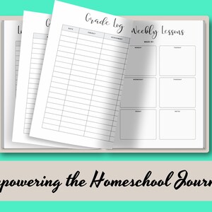 Homeschool Planner Printable | Homeschool Binder | Undated | Plain ...
