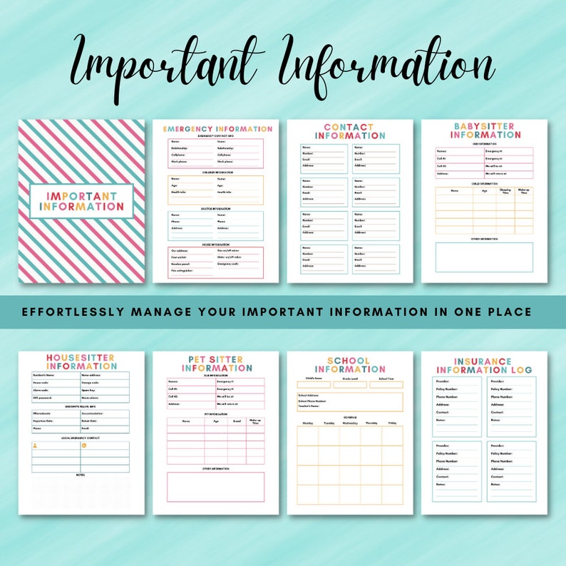 Home Management Binder Printable | Home Maintenance Binder | Home ...