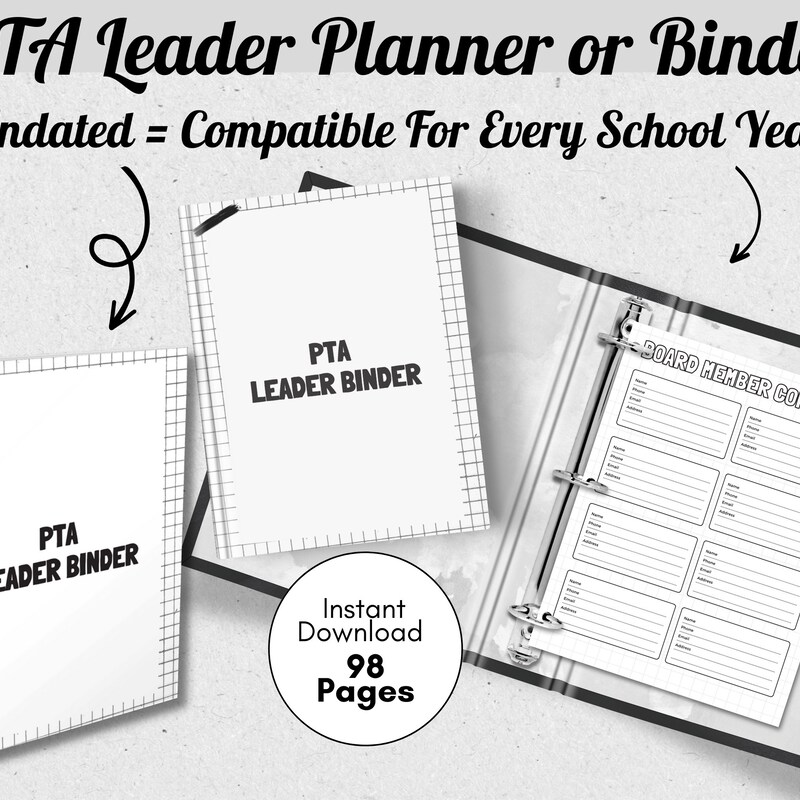 Pta Binder - Etsy