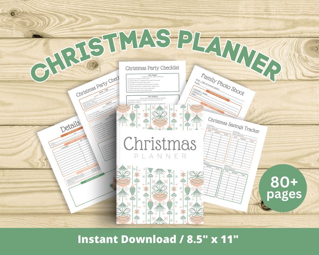 Christmas Planner Printable Christmas Party Planner Printable Holiday ...