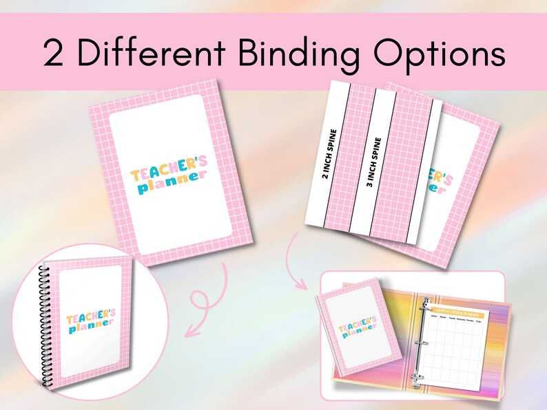 Teacher Planner Printable | Teacher Binder | Undated | Multicolor ...