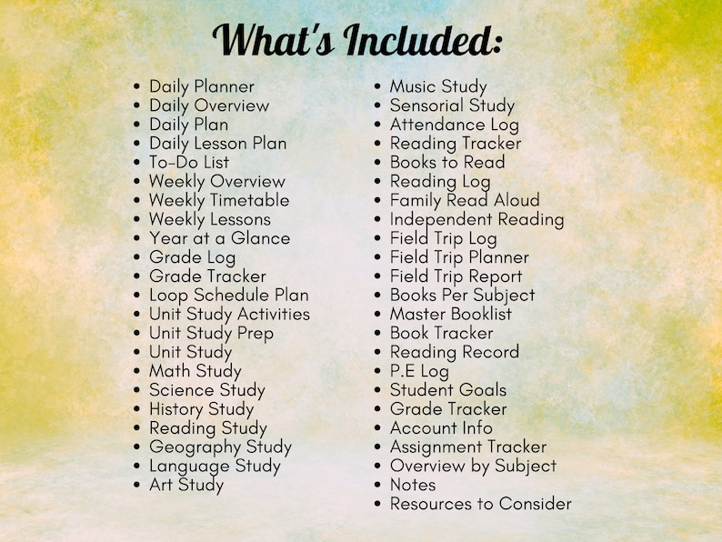 Homeschool Planner Printable | Homeschool Binder | Undated | Green ...
