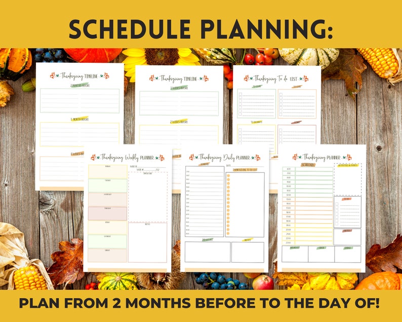 Thanksgiving Planner Printable | Thanksgiving Dinner Planner ...
