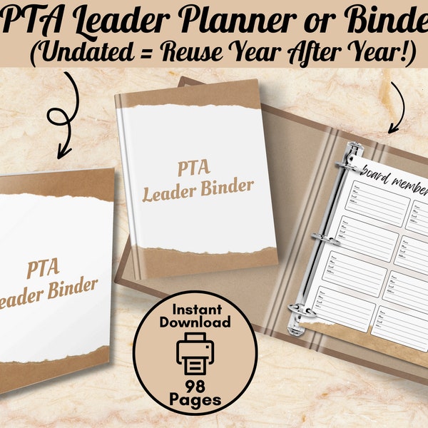 Pta President Binder - Etsy