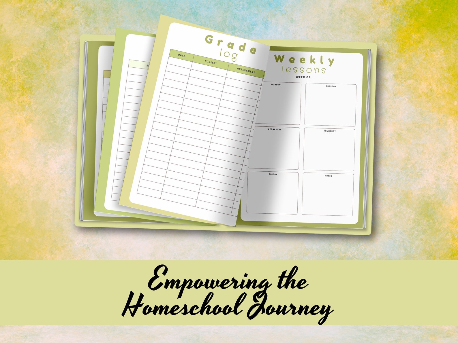 Homeschool Planner Printable | Homeschool Binder | Undated | Green ...