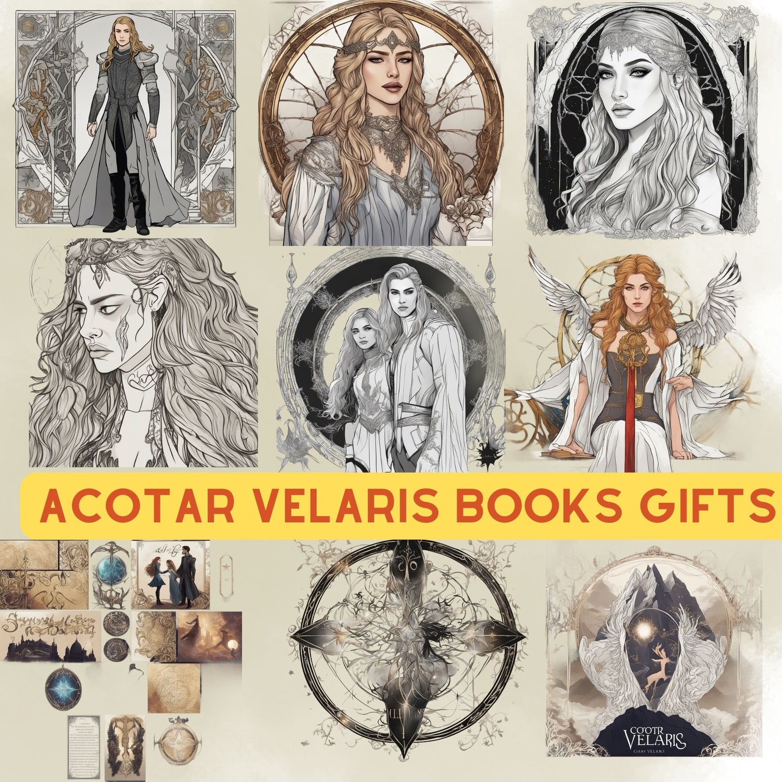 ACOTAR Velaris PNG Files Download Book Gifts Sarah J Maas Book Package ...