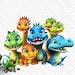 Baby Dinosaurs PNG, SVG, Clipart Bundle, Dino Animal Illustrations ...