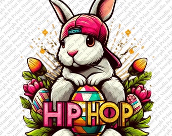 Hip Hop Bunny Easter Day Cute Hip Hop Easter Bunny Png Sublimation ...