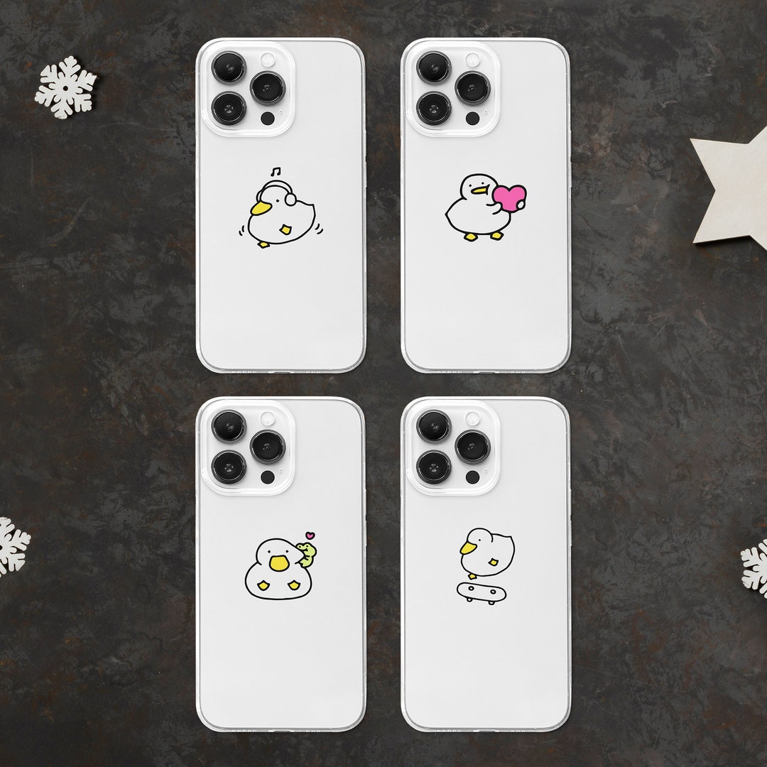 Minimal Funny Duck Magsafe Phone Case | Animal Lover Phone Cover ...