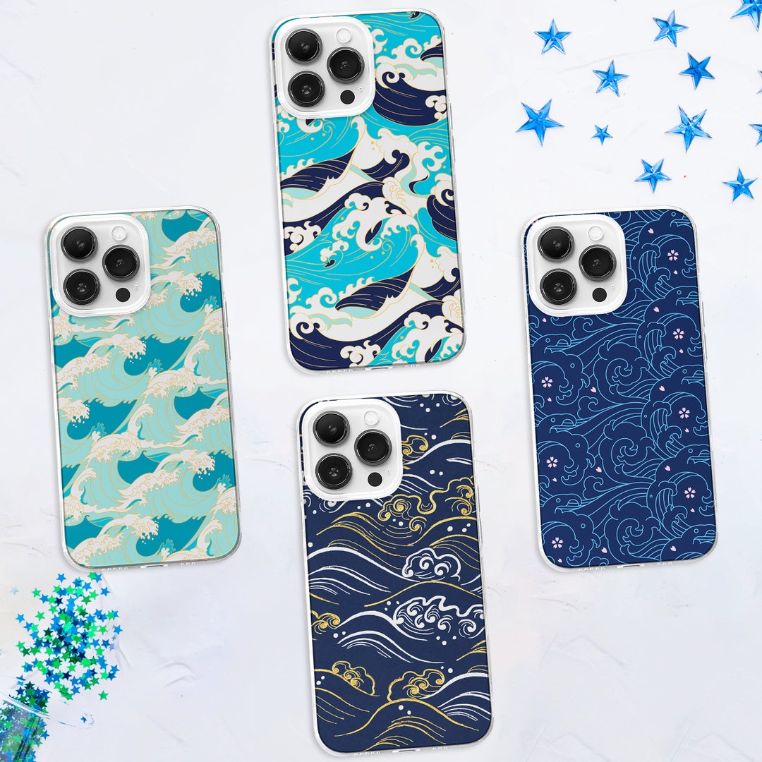 Japanese Wave Art Phone Case | Great Wave Phone Cover | Anime Kanagawa ...