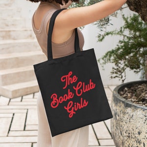 The Book Club Girls Tote Bag, Custom Bookish Tote Bag, Book Lover ...