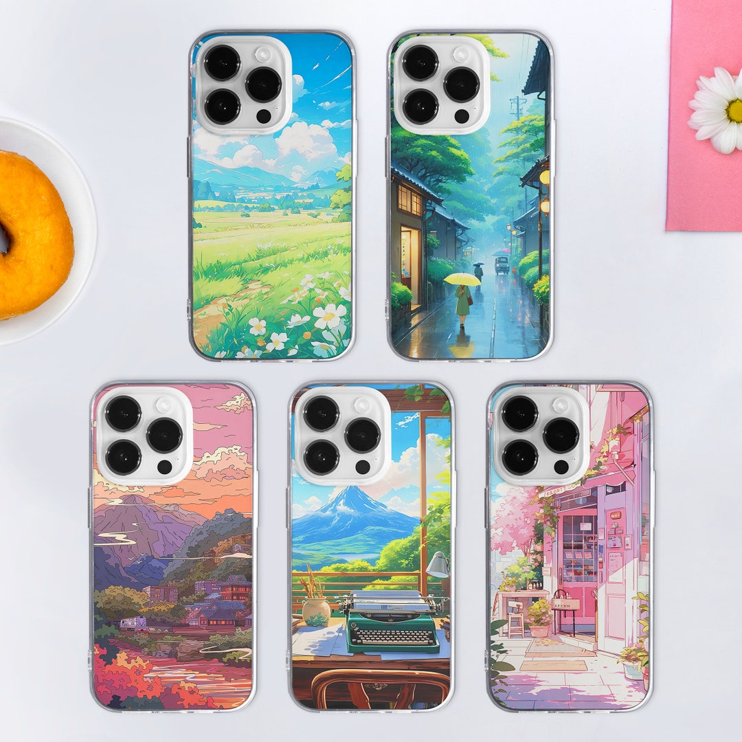 Japanese Lo-fi Magsafe Phone Case | Manga Landscape Aesthetic Cover ...