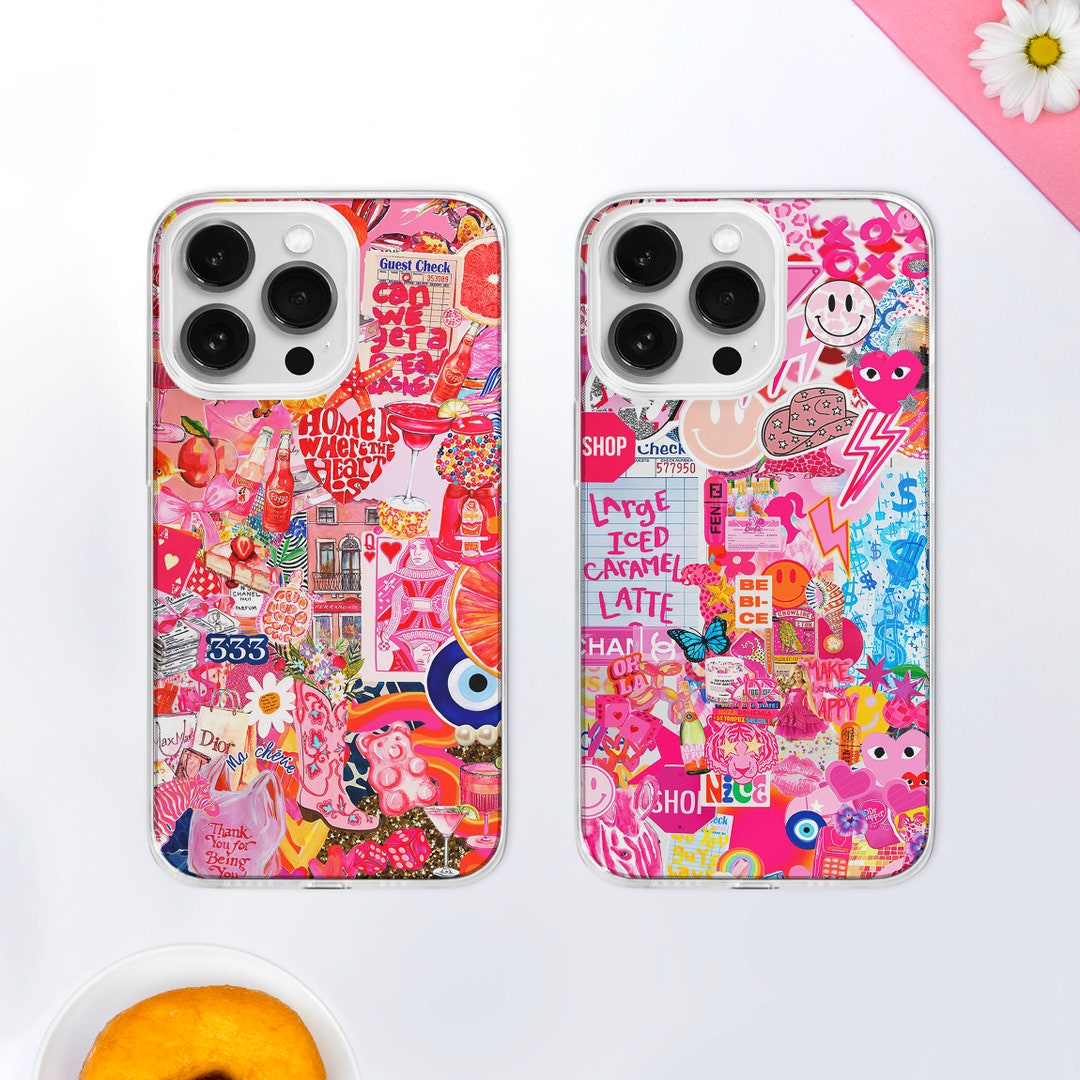Preppy Summer Moodboard Collage Magsafe Phone Case | Pink Coquette ...