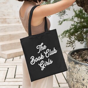 The Book Club Girls Tote Bag, Custom Bookish Tote Bag, Book Lover ...