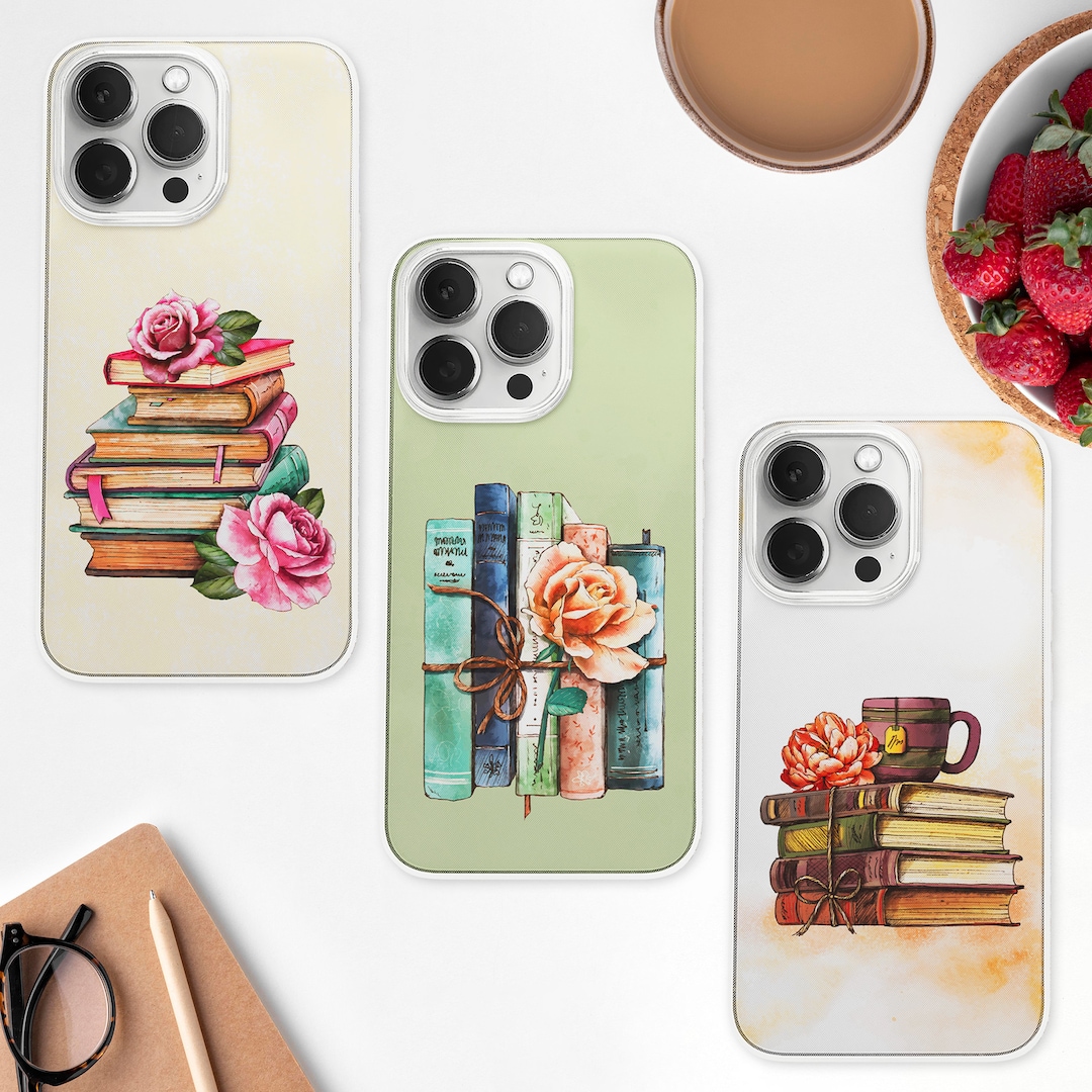 Vintage Book Lover Magsafe Phone Case Book Mania Phone Cover Bookish ...