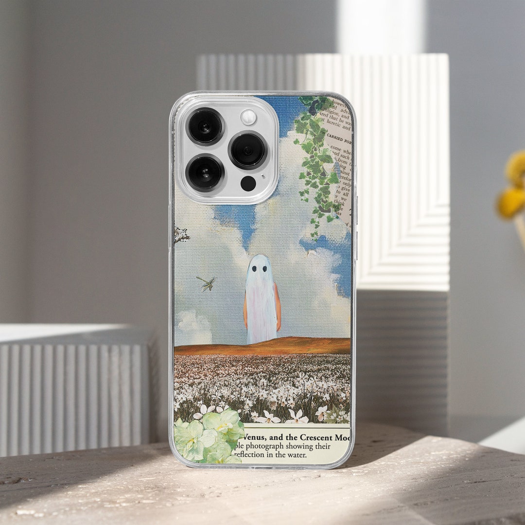 Star Stuff Ghost Collage Phone Case | Spooky Moon Ghost Phone Cover ...