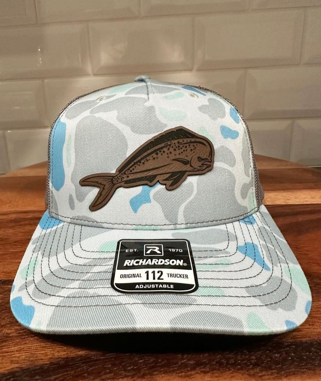 Saltwater Camo, Saltwater Duck Camo, Mahi Leather Patch, Mahi Hat ...