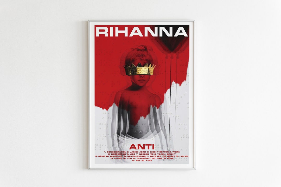 Rihanna Posters ANTI Poster Rihanna Album Cover Poster - Etsy