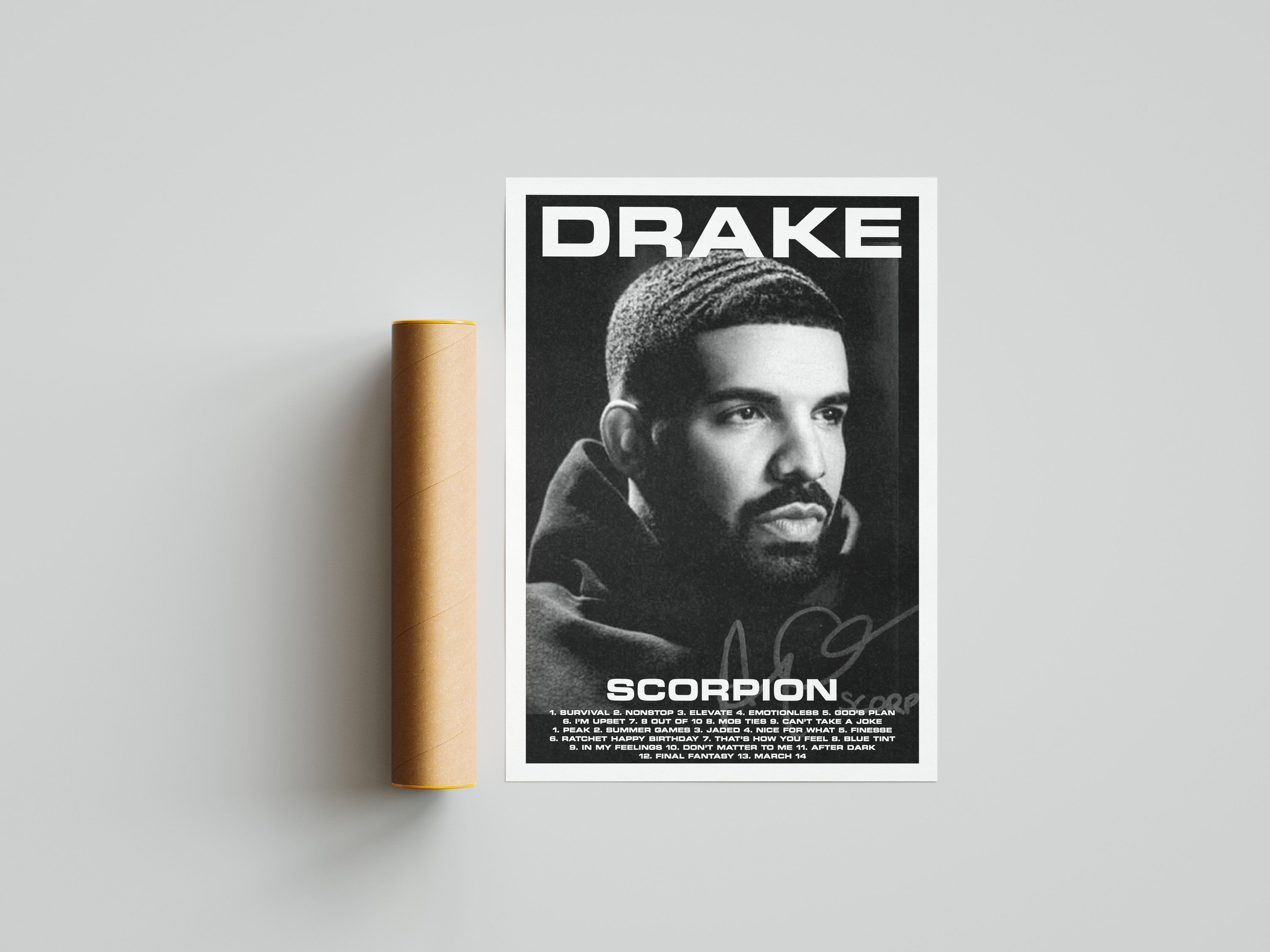 Drake Poster, Scorpion Poster, Album Cover Poster sold by Unattractive ...