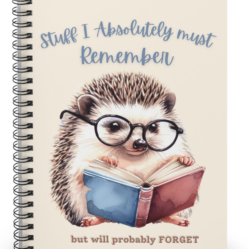 Hedgehog Journal - Etsy