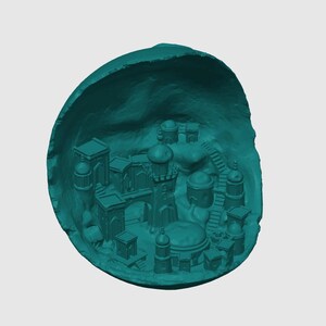 Moon City Showpiece Sculpture for Home Decor Living Room and Gift KM ...