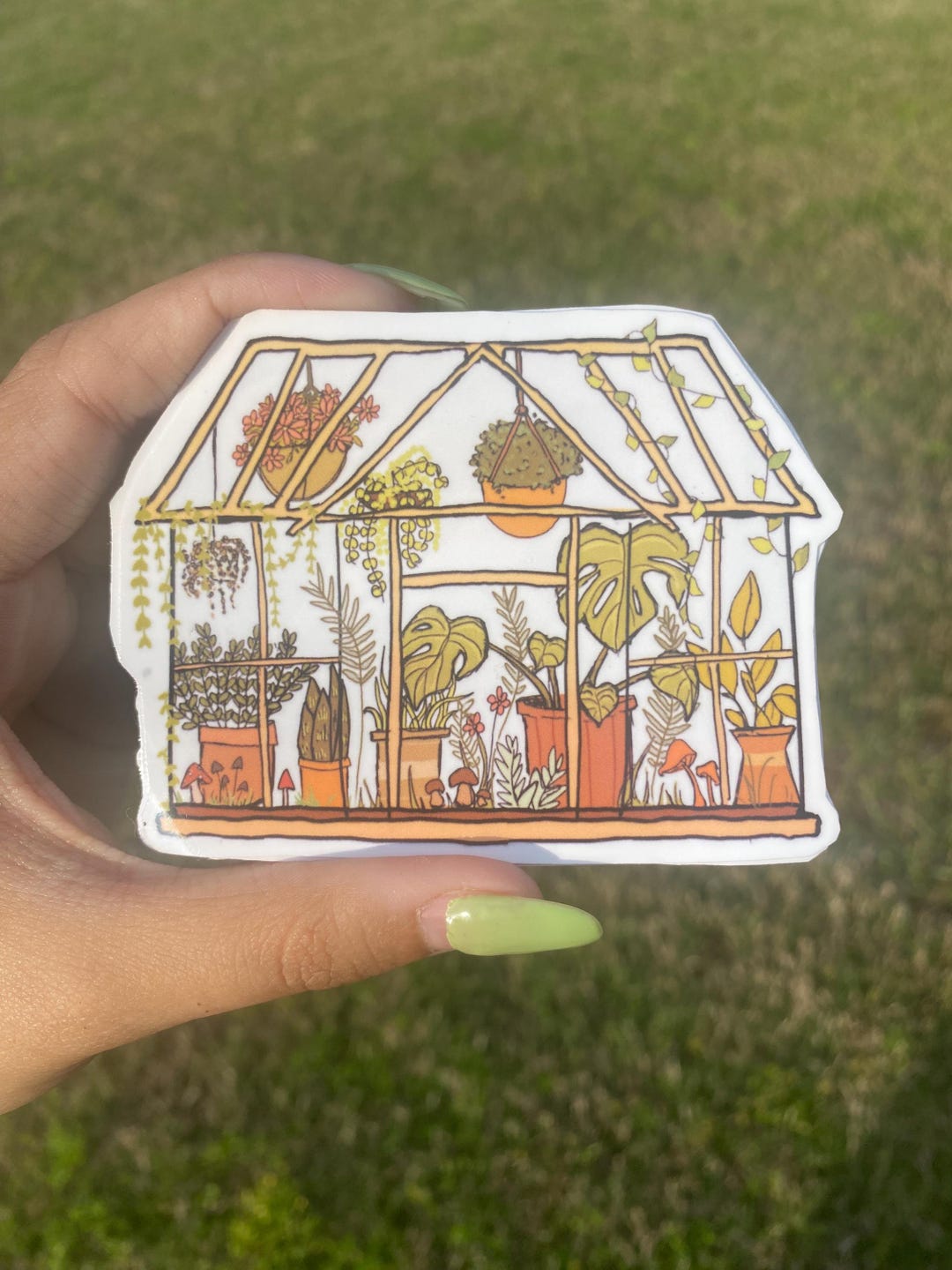 Greenhouse Plant Outdoor Aesthetic Vinyl Sticker Decal - Etsy