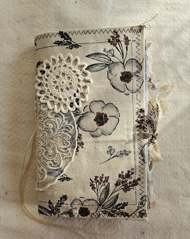 Handmade Journal, Junk Journal, Eclectic, Soft Cover Journal With Fairy ...