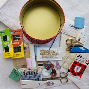 Vintage Sewing Notions/supplies in Old Tins - Etsy