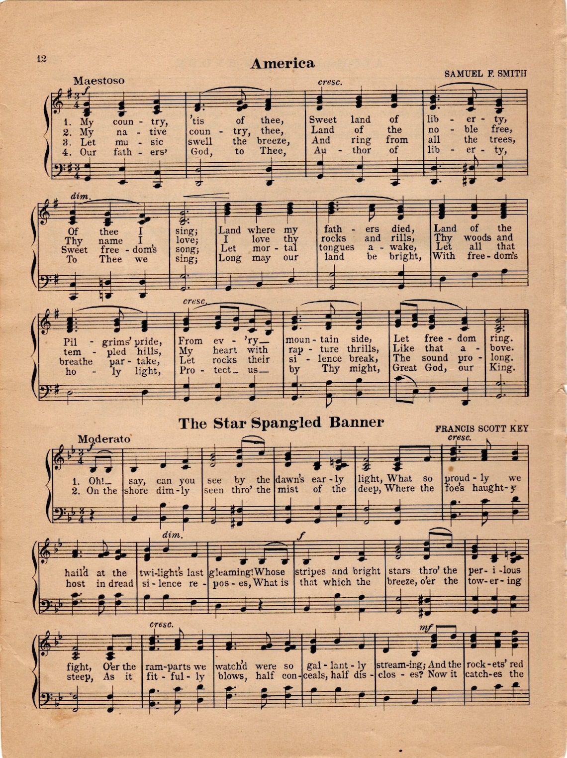 Antique Music Sheets - Volume 1, Digital Download - Etsy