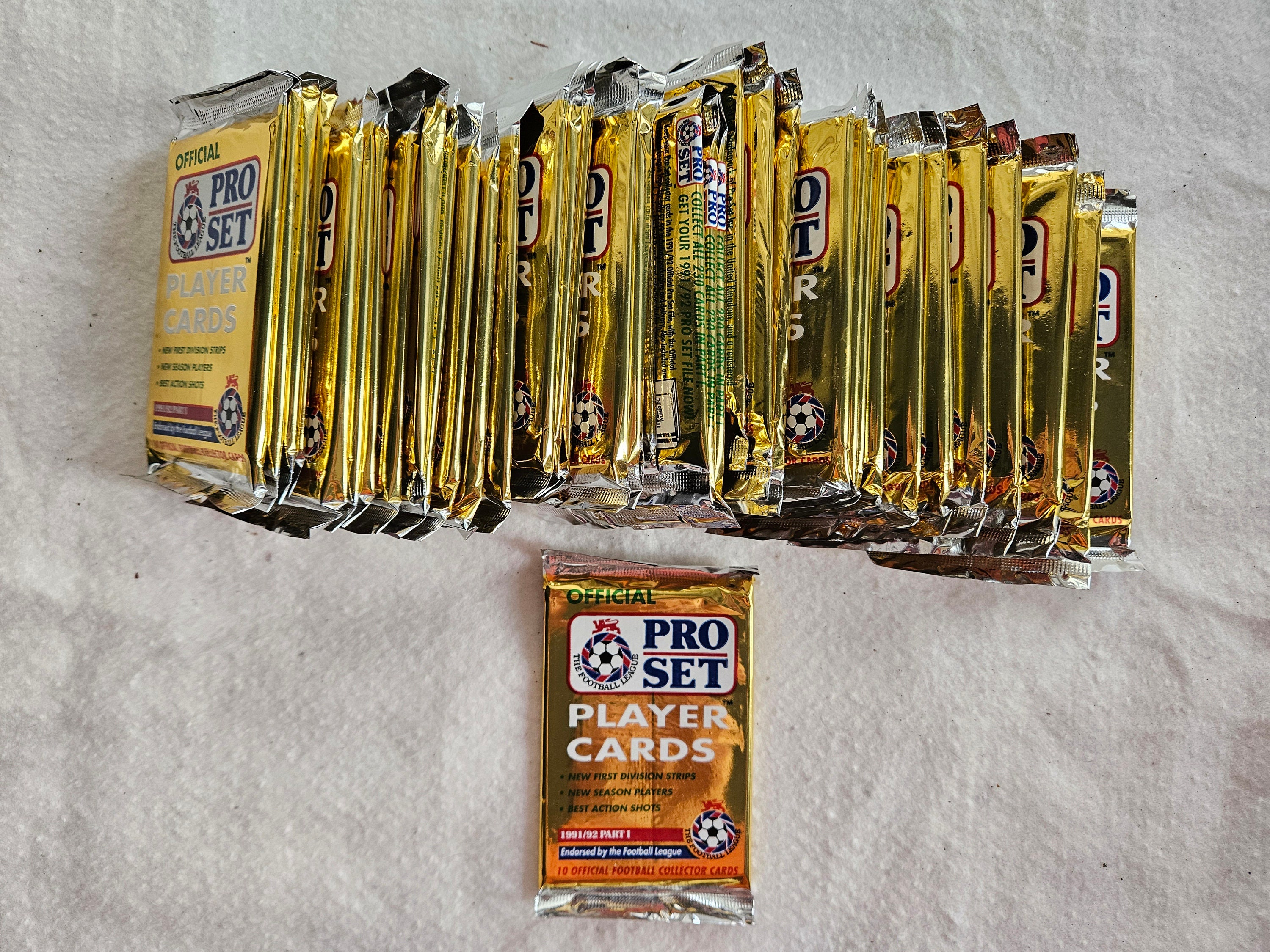 Official Pro Set 1991/92 Football League Collector Cards, Soccer ...