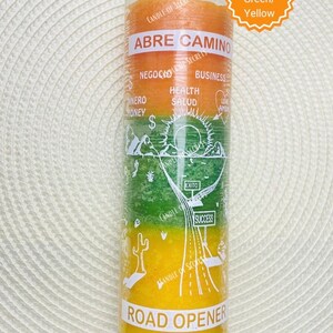 Road Opener Glass Candle, Open Roads, Prosperity, Abre Caminos Vela - Etsy