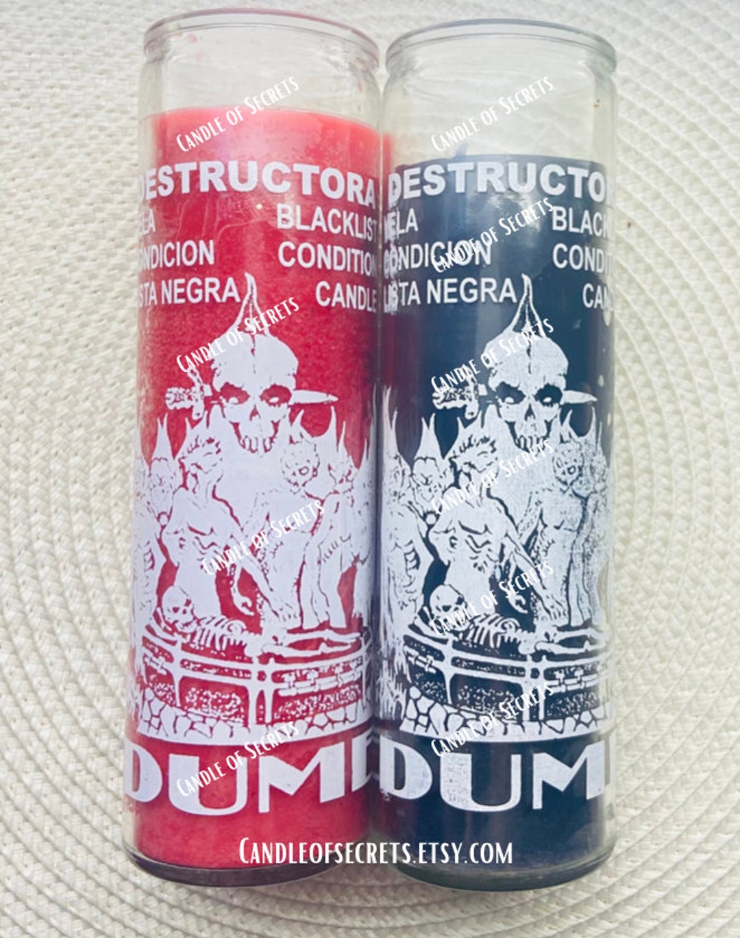 Dume Destruction Glass Candles, Destruction Candles, Dume Velas De ...