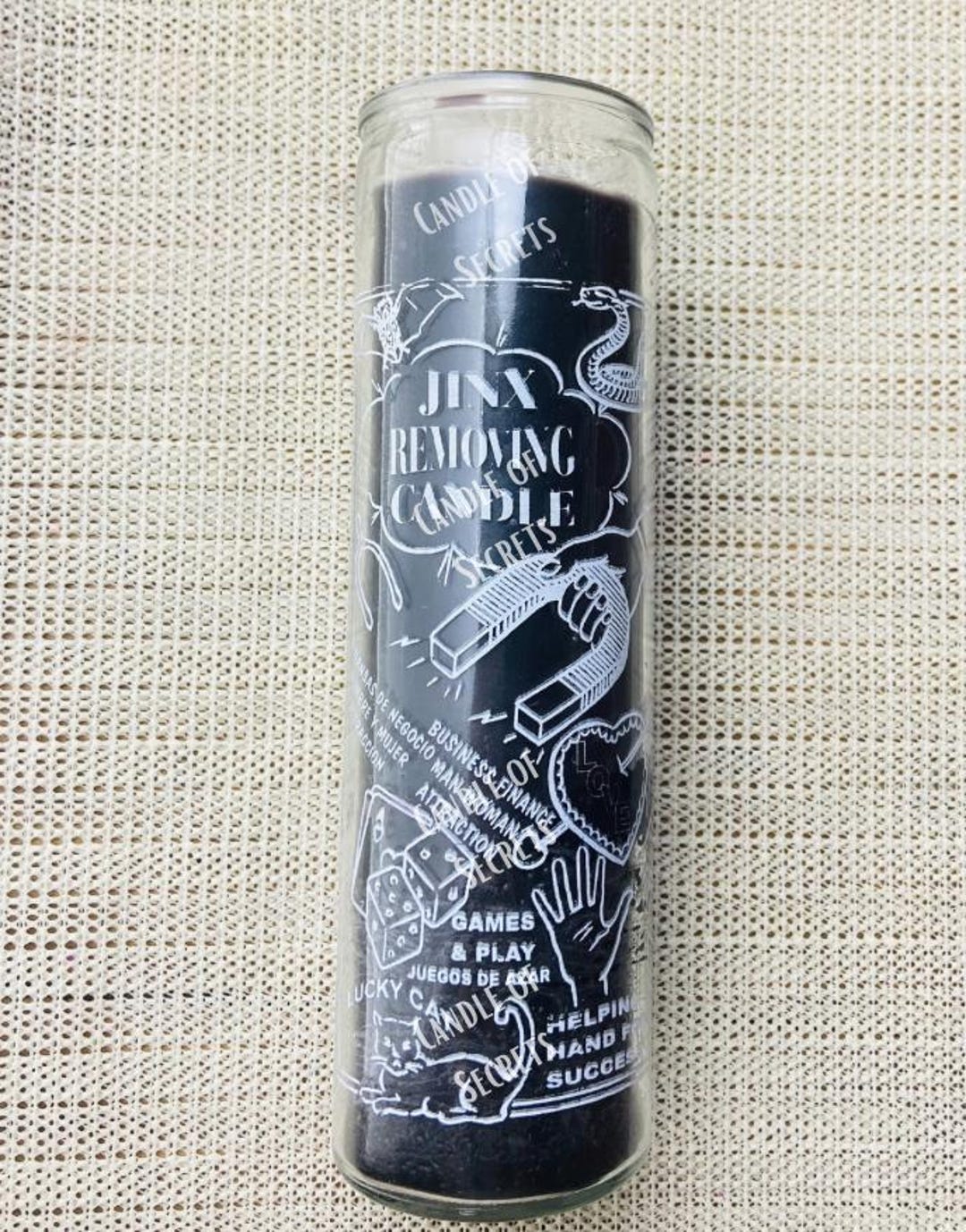 Jinx Removal Candle, Cleansing Candle, Unblock Witchcraft, Vela Para ...