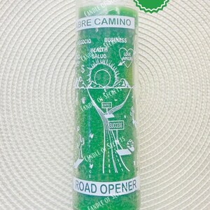Road Opener Glass Candle, Open Roads, Prosperity, Abre Caminos Vela - Etsy