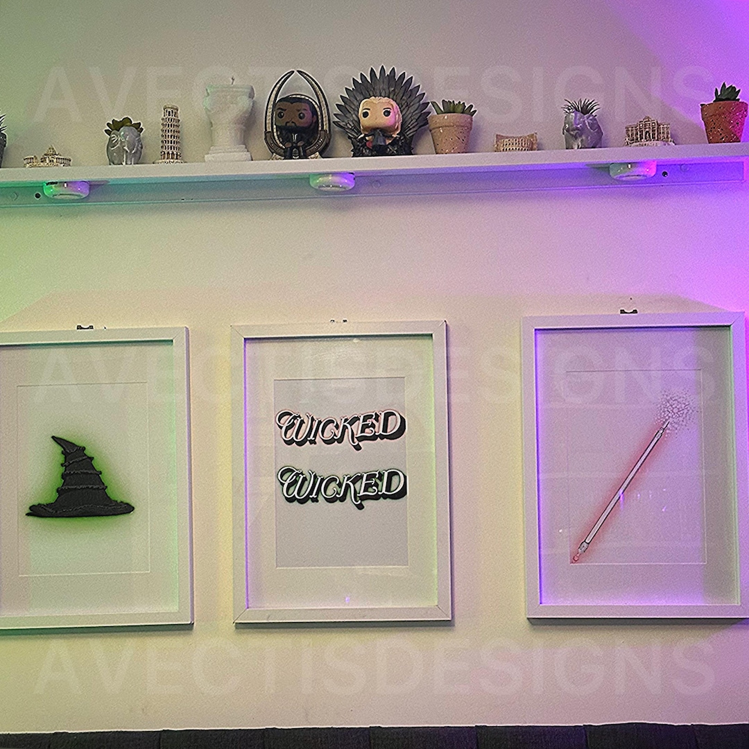 WICKED! “elphaba’s Hat & Glinda’s Wand” Set | Prop Illustration | Fan ...