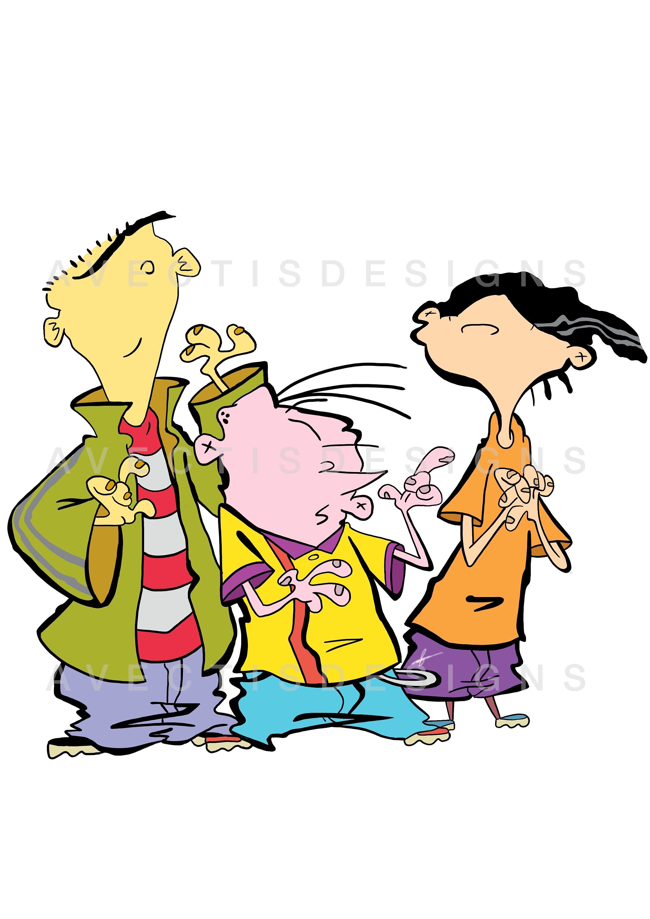 Ed, Edd N’ Eddy | Faceless Illustration | A4 Print - Etsy