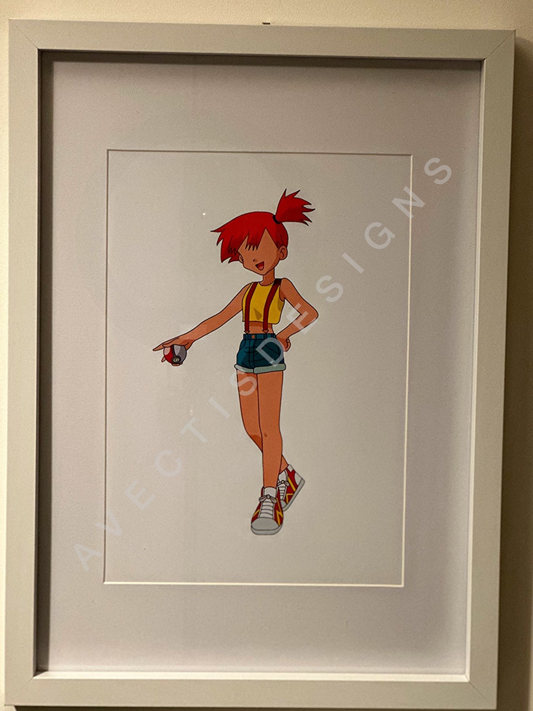 Misty Pokémon Faceless Illustration A4 Print - Etsy