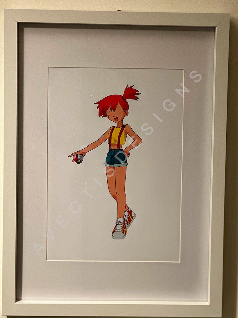 Misty Pokémon Faceless Illustration A4 Print - Etsy