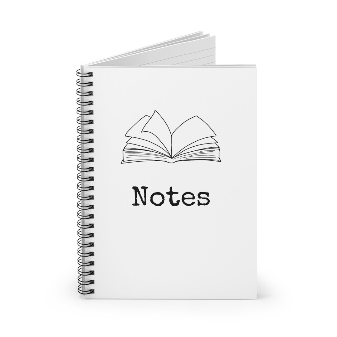 Book Notes Notebook, Book Notes Journal, Reader Gift, Reader Christmas ...