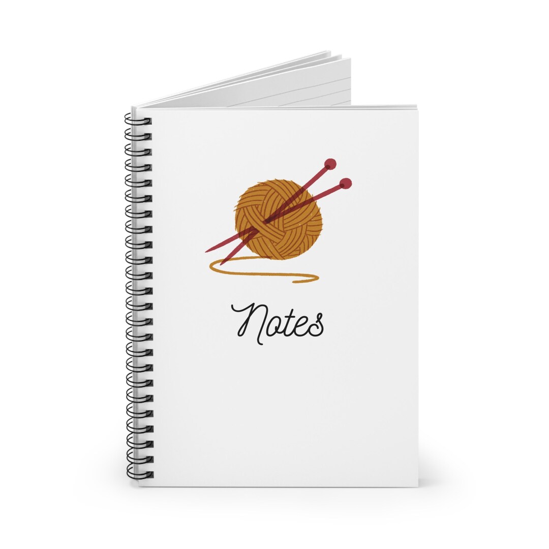 Knitter Notebook, Knitting Notebook, Knitter Gift Notebook, Knitting ...