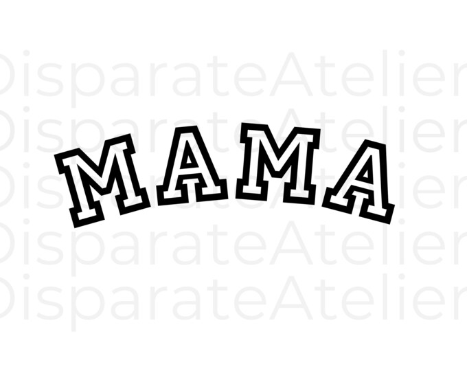 Mama Sublimation Designs,mama Svg, Mama Varsity Svg/png Mom Life, Mama ...