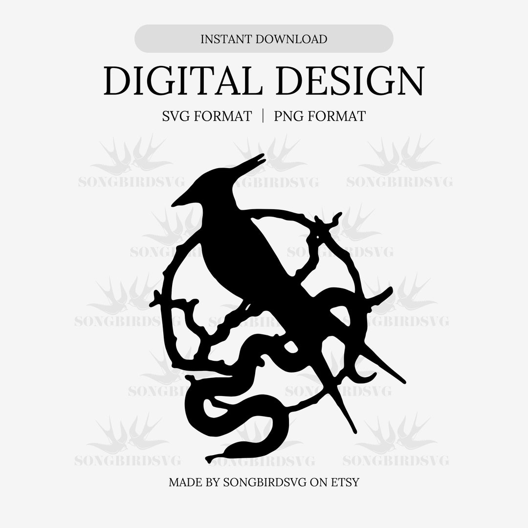 Songbird Snake Sticker PNG SGV Instant Download Digital Design Ready ...