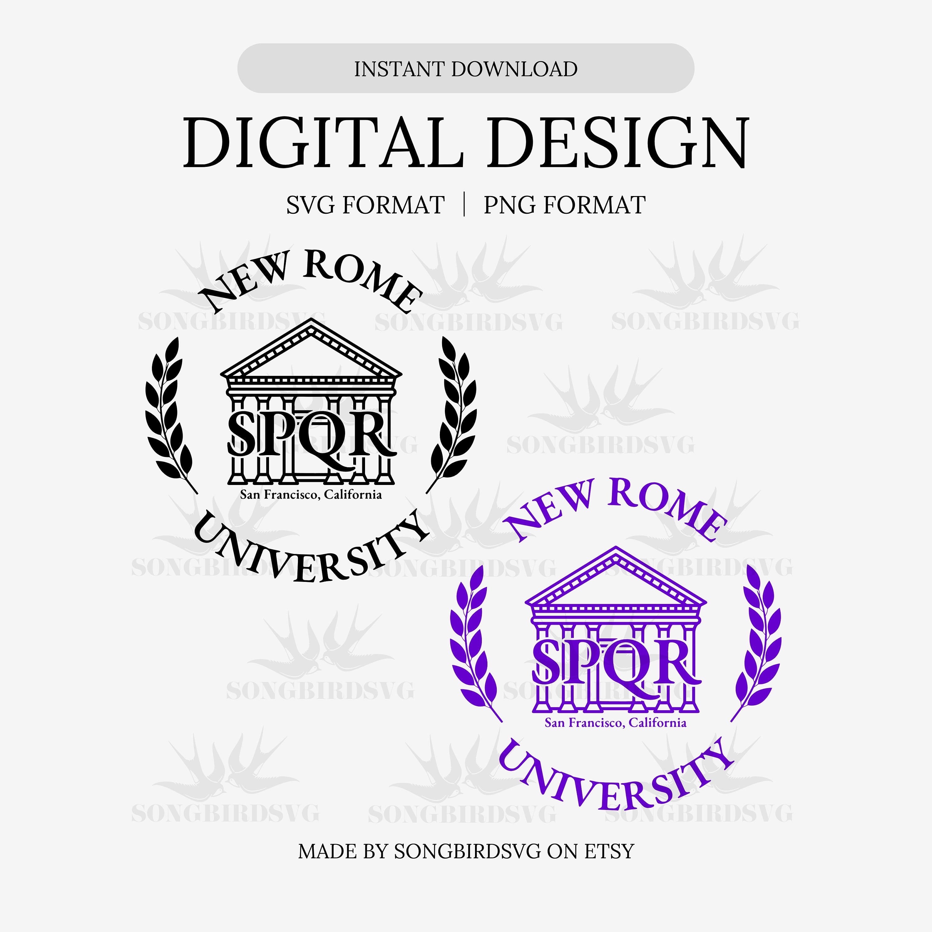 2 Colors New Rome University Camp Jupiter SPQR Percy Jackson Heroes of ...