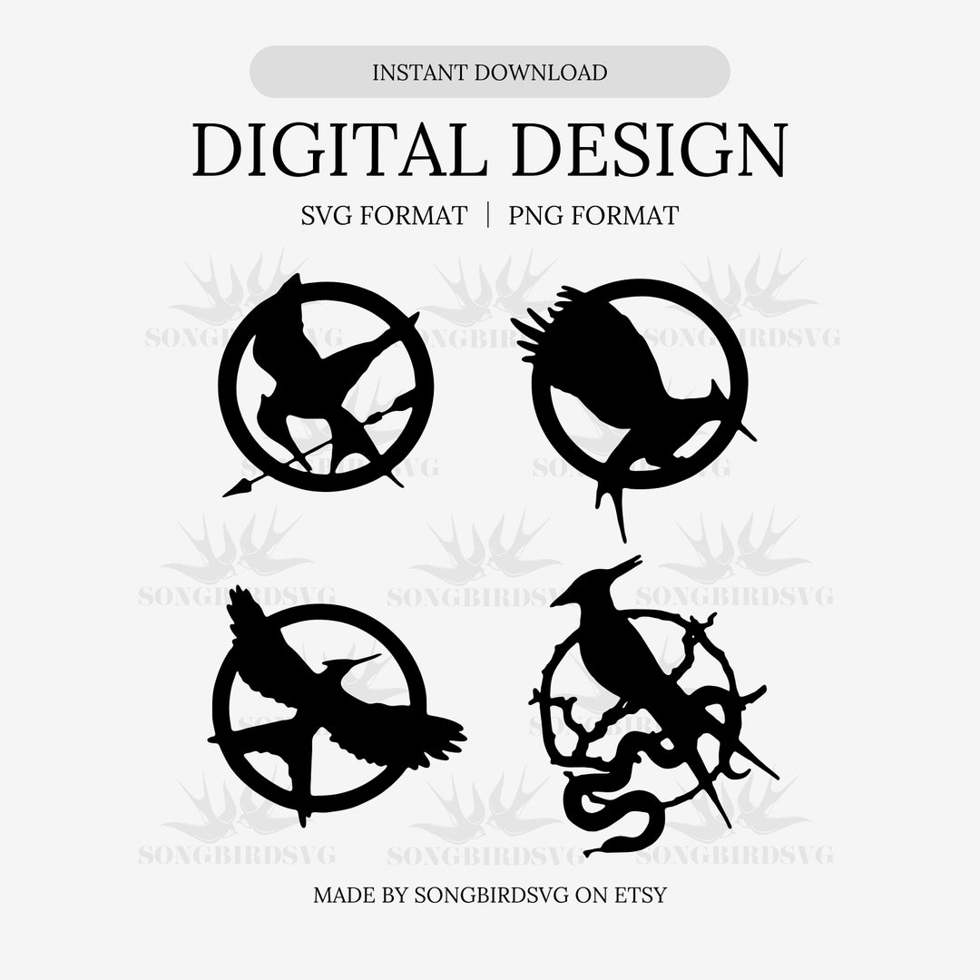 BUNDLE | Mockingbird Mockingjay Songbird Snake Logo | Sticker | PNG SVG ...