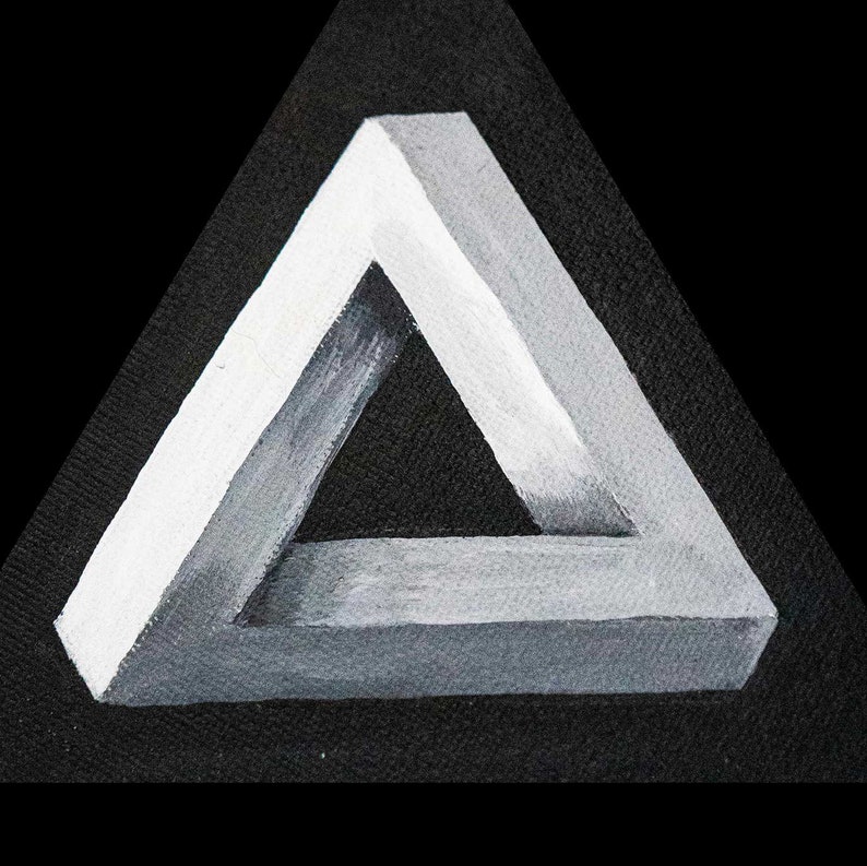 Impossible Object | Optical Illusion | Penrose Triangle | Geometric ...