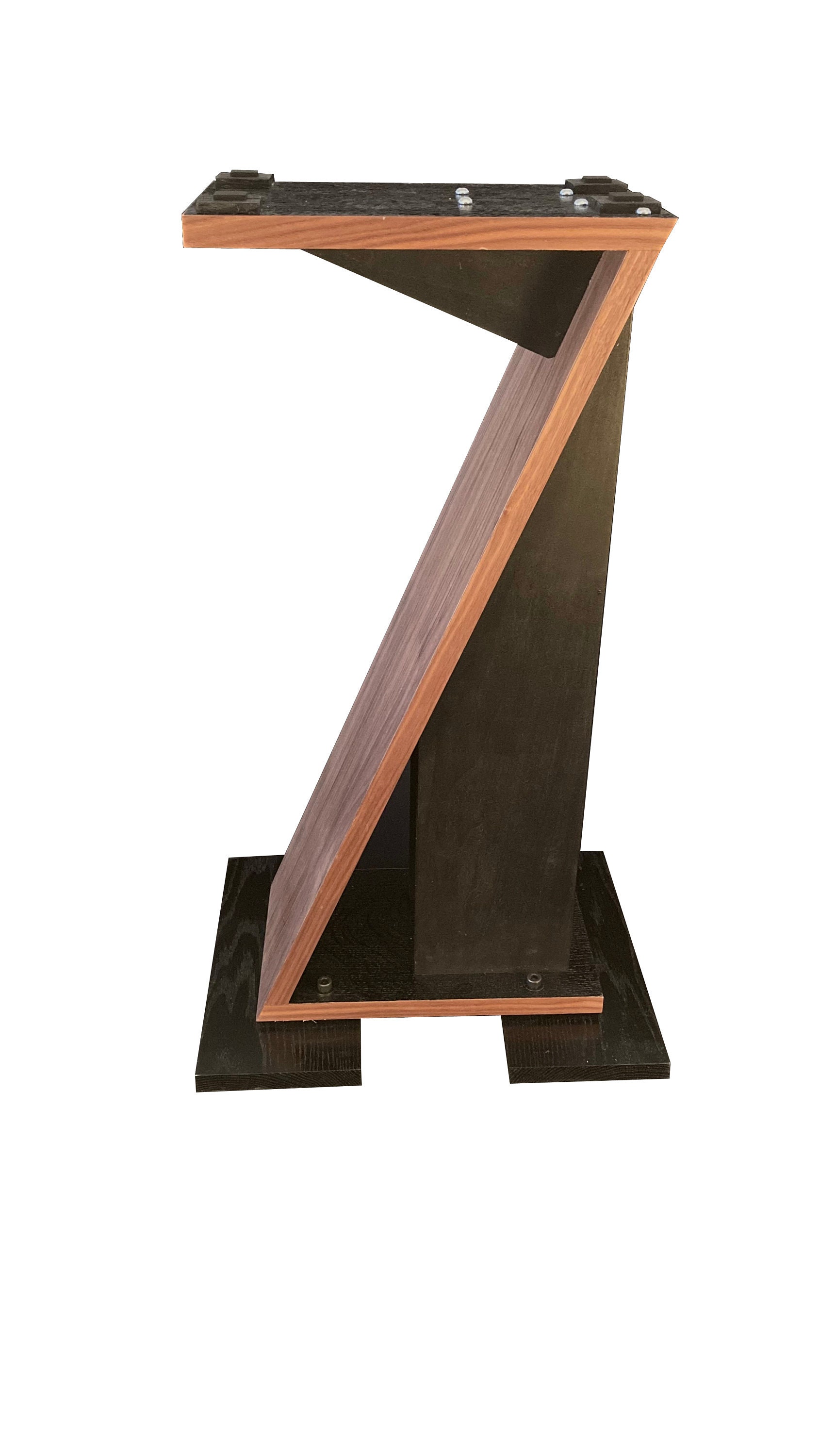 TALL Z Solid Hardwood Speaker Stands 29 Inches pair Walnut or Oak ...